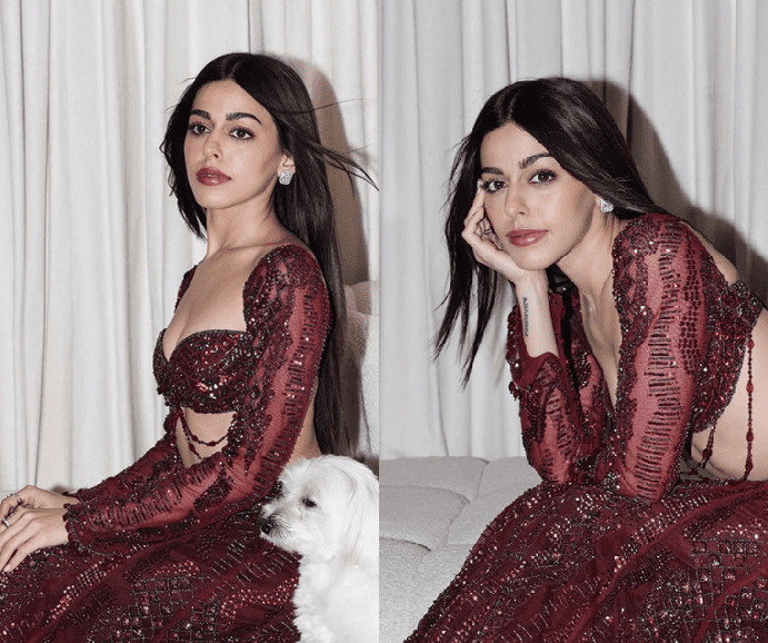 Alaya F Sets New Eveningwear Language In Oxblood Glamour - India ...